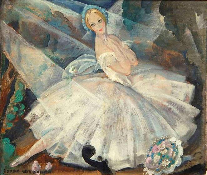 Bailarina Ulla Poulsen - Gerda Wegener - 30x35 - Tela Canvas Para ...
