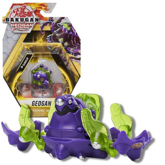 Bakugan Geogan Rising - Boneco Sluggler Roxo Pop Open Sunny - Spin ...