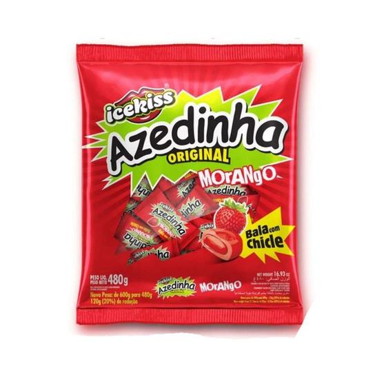 Bala Azedinha Com Chicle Morango 400g - Icekiss - Cory - Balas ...