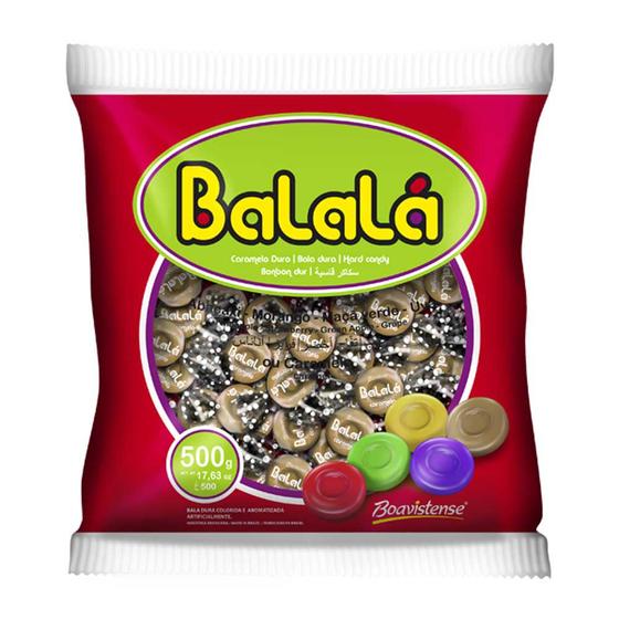 Bala Balalá Caramelo 500g - Boavistense - Balas - Magazine Luiza