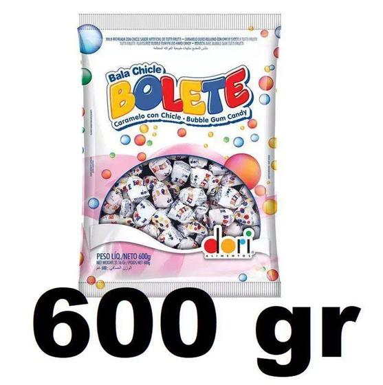 Bala Bolete Chiclete Tutti Frutti Saco De 600g - 120 Unidades - Dori ...