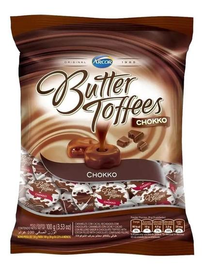 Bala Butter Toffee Chokko Arcor Pacote Pronta Entrega 500g - Balas ...