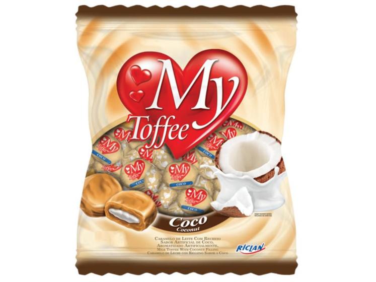 Bala Caramelo My Toffee Leite Recheio Coco 500g - RICLAN - Balas ...