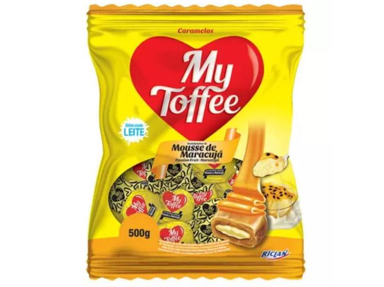 Bala Caramelo My Toffee Leite Recheio Maracujá 500g - RICLAN - Balas - Magazine Luiza