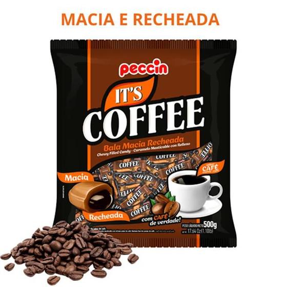 Bala de café it's coffee macia e recheada 500 gr - Peccin - Balas ...