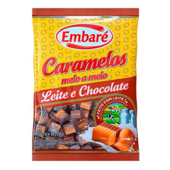 Bala de Caramelo Leite e Chocolate 660g - Embaré - Balas - Magazine Luiza