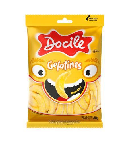 Bala de Gelatina Mini Banana 15g - Docile - Bala de Gelatina - Magazine ...