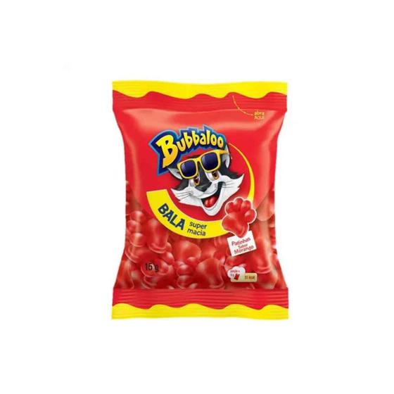 Bala de Goma Bubbaloo Morango 15g 12und - Mondelez - Balas - Magazine Luiza