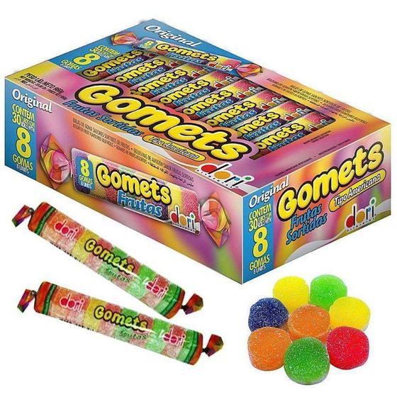 Bala De Goma Gomets Tubo Frutas Com 30 unidades - Dori - Balas ...