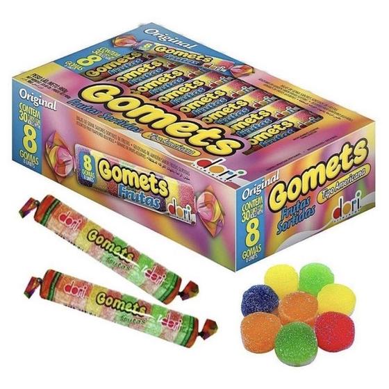 Bala de Goma Tudo Gomets Frutas Caixa C/30unid - 960g - DORI - Balas ...