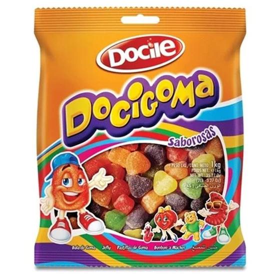Bala Docigoma Corações Sortidos 1Kg - Docile - Balas - Magazine Luiza