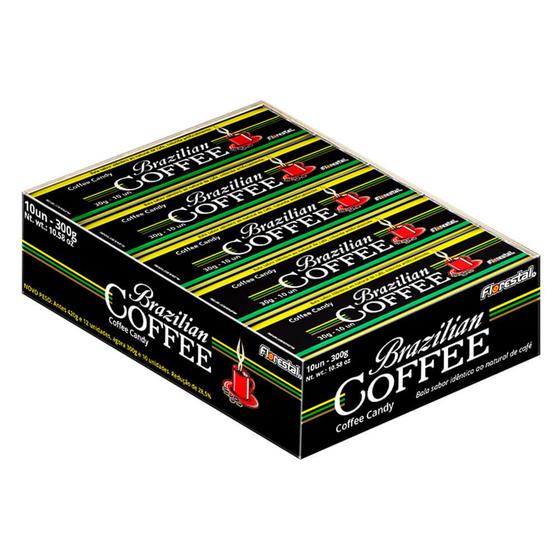 Bala Drops Café Brazilian Coffee c/10 - Florestal - Balas - Magazine Luiza