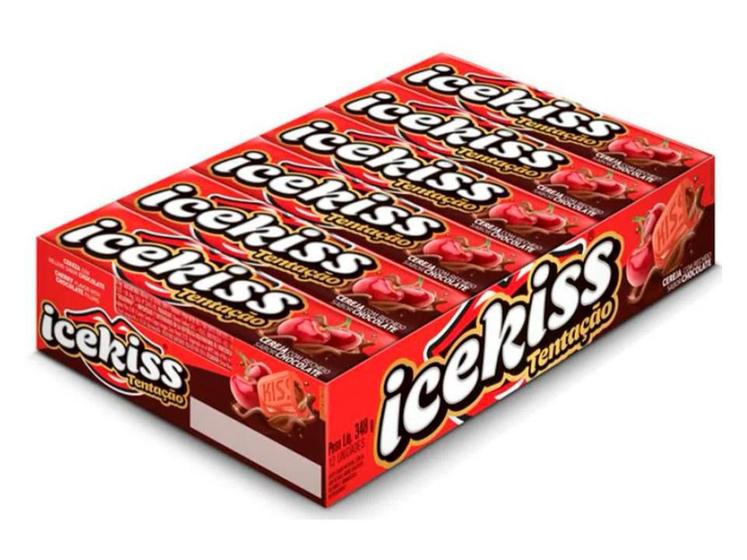 Bala Drops Icekiss Tentação Recheio Chocolate Caixa C/12unid. - CORY ...