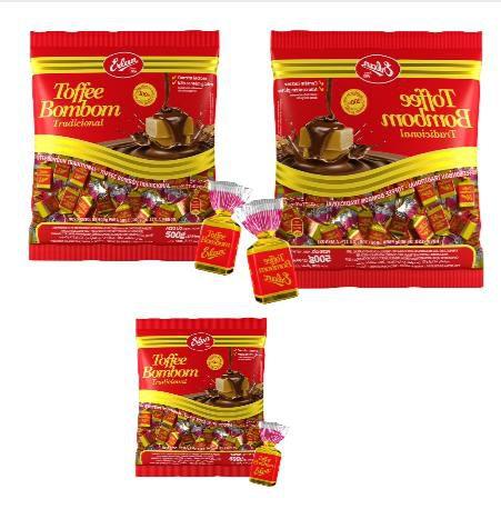 Bala Erlan Toffe Bombom Chocolate Clássico - kit 3 pacotes - Balas ...