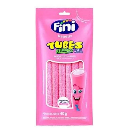 Bala Fini Tubes Tutti Frutti Ácido 80g - Bala de Gelatina - Magazine Luiza