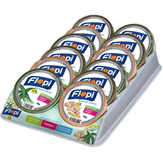 Bala Flopi Sem Açucar Florestal Tea Sortido 40g Display 12un - Balas ...
