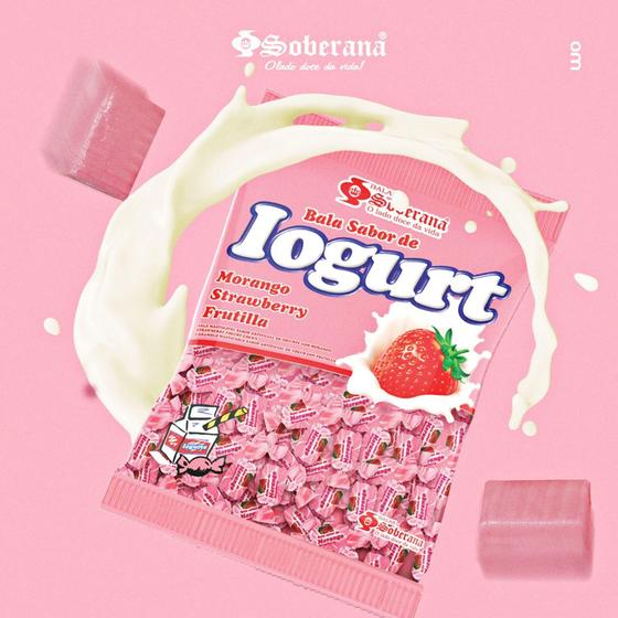 Bala Iogurt 600gr - Soberana Alimentos - Balas - Magazine Luiza