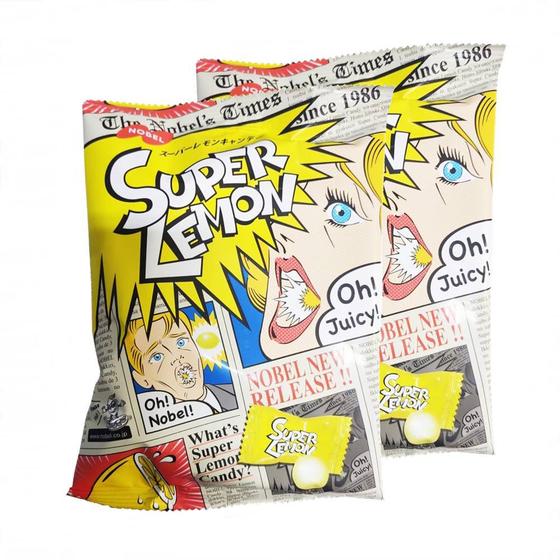 Bala Japonesa Super Lemon Candy 83g Nobel ( Kit com 2) - Nobel Seika ...