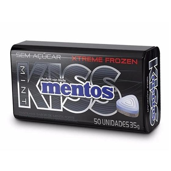 Bala Kiss Mentos Extreme Frozend Sem Açúcar 50 unidade 35g - Balas ...