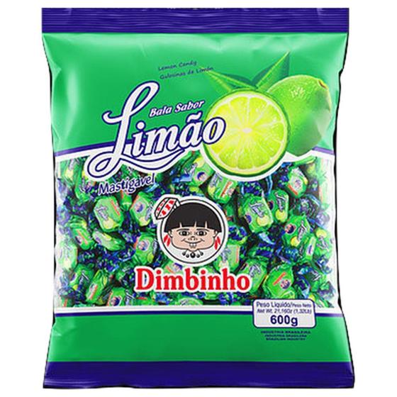 Bala Mastigável Limão 600g - Dimbinho - Balas - Magazine Luiza