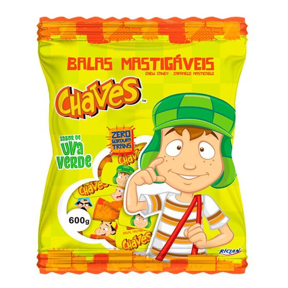 Bala Mastigável Uva Verde Chaves 600Gr - Riclan - Balas - Magazine Luiza