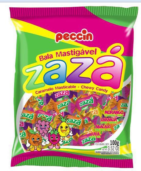 Bala Mastigável Zazá 600g - Peccin - Balas - Magazine Luiza