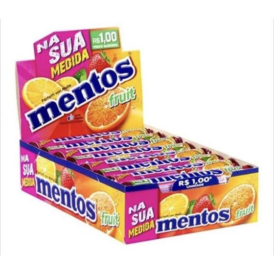 Bala Mentos Frutas Sua Medida 26g Caixa C/16unid - 428,8g - VAN MELLE ...