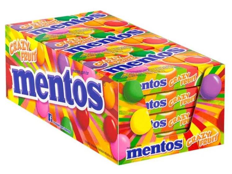 Bala Mentos Slim Box Crazy Fruit Frutas Caixa C/12unid - 289g ...