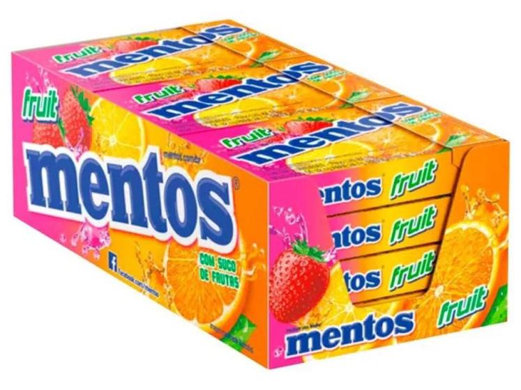 Bala Mentos Slim Box Fruit Frutas Caixa C/12unid - 289g - VAN MELLE ...
