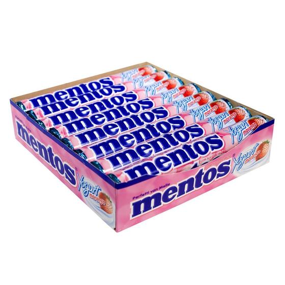 Bala Mentos Stick Iogurte de Morango c/16 - Perfetti - Balas - Magazine ...