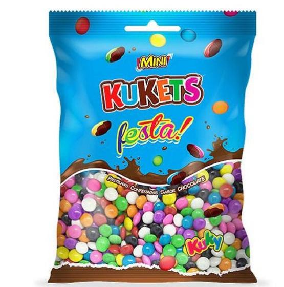Bala Mini Kukets Pct500g Chocolate Disquete M&m Cor Sortidas - Kuky ...