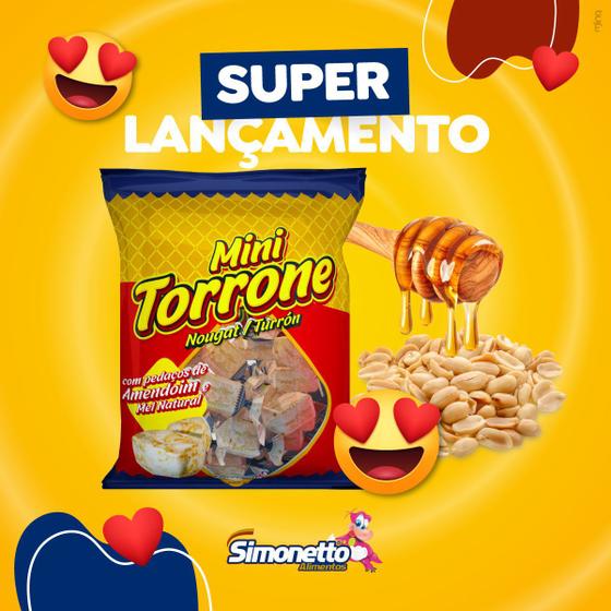 Bala Mini Torrone 400g - Simonetto - Balas - Magazine Luiza