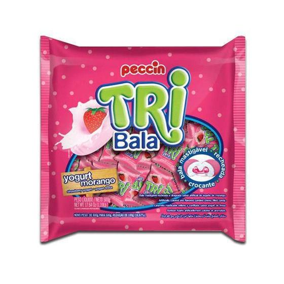 Bala Peccin Tribala Iogurte Morango 500G - Balas - Magazine Luiza