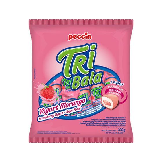 Bala Peccin Tribala Yogurt Morango 500g - Balas - Magazine Luiza
