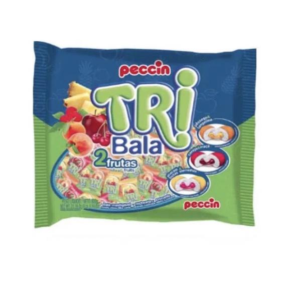 Bala Recheada Tribala 2 Frutas Pacote 500g - PECCIN - Balas - Magazine ...