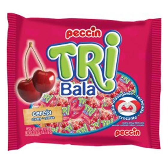 Bala Tribala Recheada Cereja 500g - Peccin - Balas - Magazine Luiza