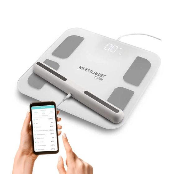 Balança Corporal Bioimpedância Com Bluetooth App P/ Celular Advance ...