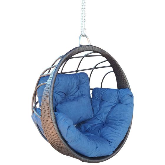 Balanço suspenso ninho confort jardim área deck pergolado confortável ...