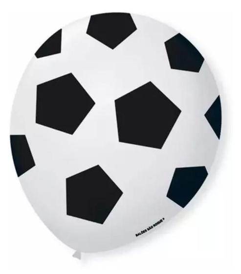 Balão Bexiga Bola de Futebol Jogo 25un 9" Festa Aniversário - São Roque - Balão/ Bexiga ...
