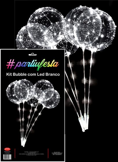 Balão Bubble LED Cores - PartiuFesta - Balão/ Bexiga - Magazine Luiza