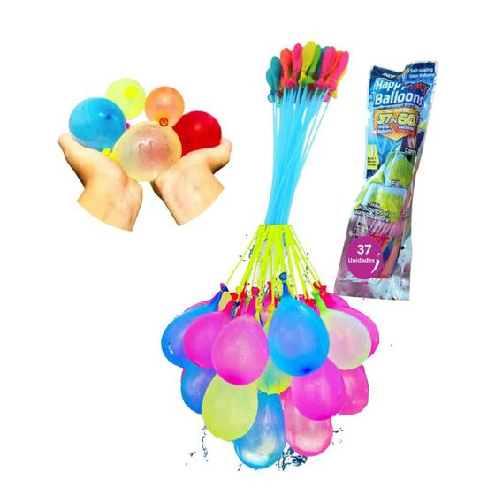 Balão De Água Guerra Bexigas Water Balloons Splash Ball 37un - ART ...