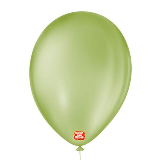 Balão de Festa Látex Liso - Verde Eucalipto - 50 Unidades - Balões São ...
