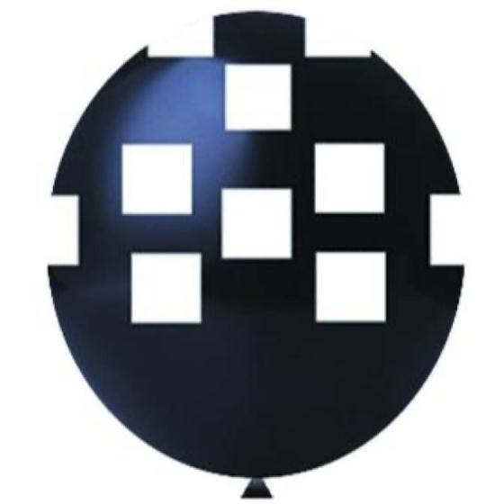 Balão Minecraft Nº 11 25 Unidades Pixels Balões Minecraft - HAPPY DAY ...