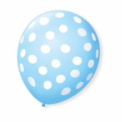 Balao Pic Pic 10 Bolinha Azul Claro C/ Branc - Balão/ Bexiga - Magazine ...