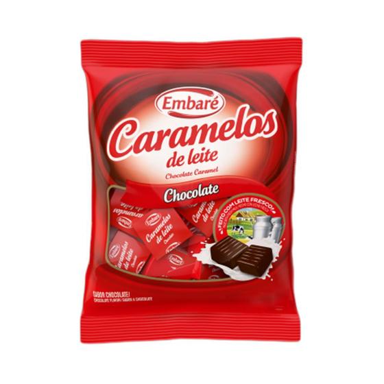 Balas Embaré Caramelo de Leite Sabor Chocolate 38g - Balas - Magazine Luiza