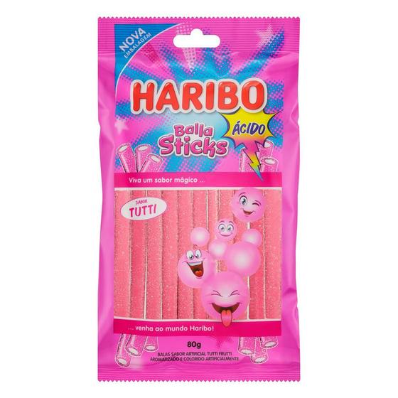 Balas Haribo Balla Sticks Ácido Tutti Frutti 80g - Balas - Magazine Luiza