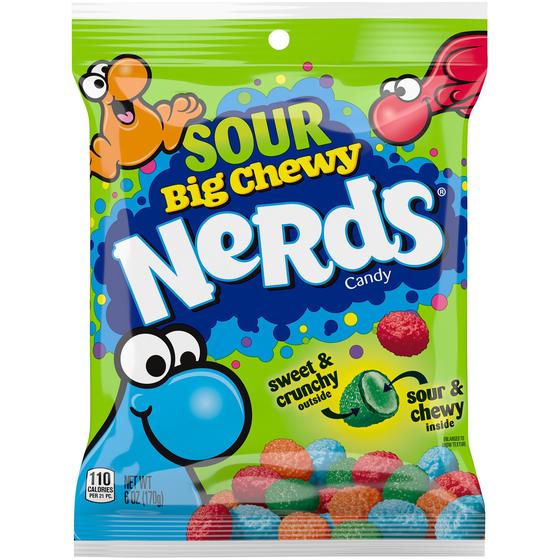 Balas Nerds Candy 4 Sabores Sour Big Chewy Crunchy 170g - NESTLE ...