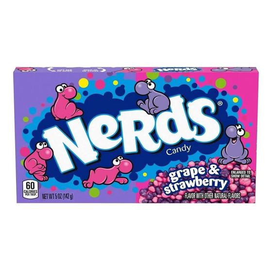 Balas Nerds Candy Uva e Morango Flavor Theater Box 142g - Balas ...