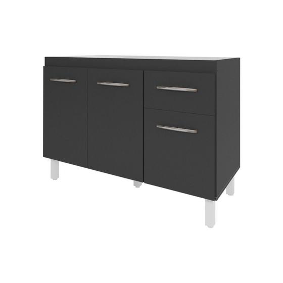 Balcão Bancada Móvel Módulo Cozinha Armário Gabinete Pia 120 cm Anitta ...