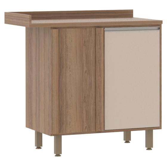 Balcão de Cozinha 95cm Canto Reto Linha Lari C/Tampo - Luciane Móveis ...